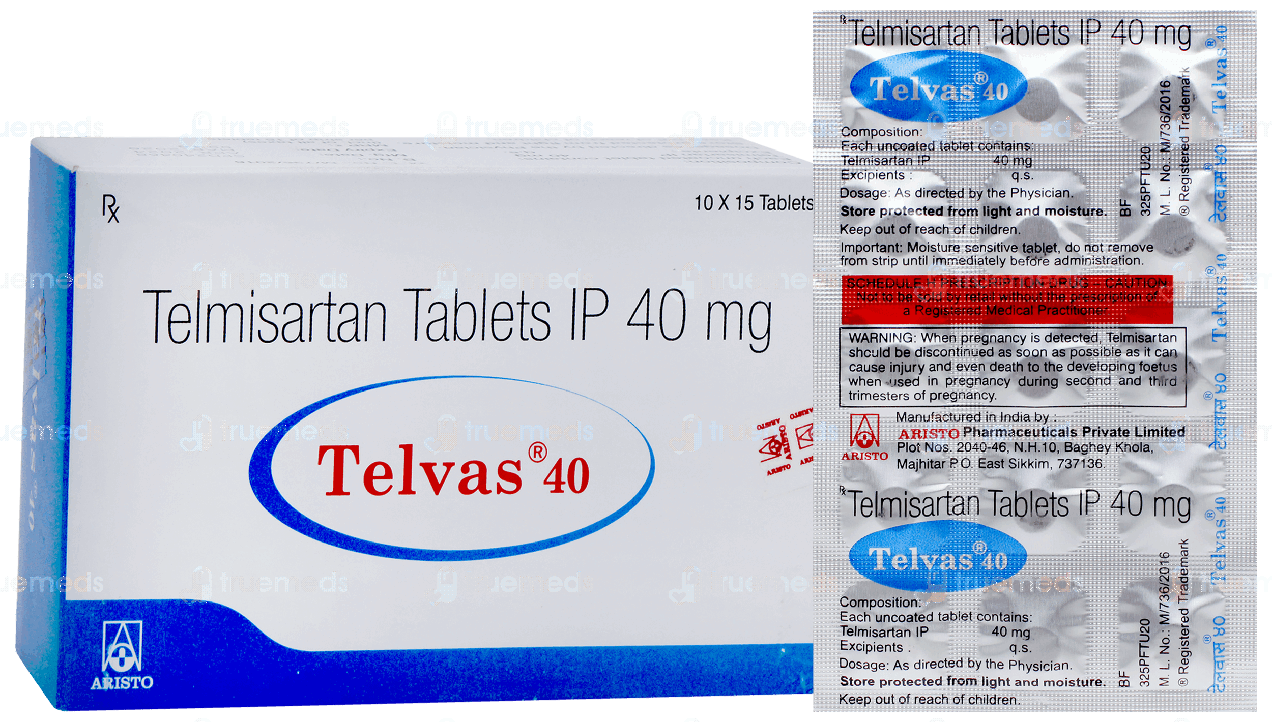 Telvas 40 Tablet: Uses, Side Effects, Price & Substitutes