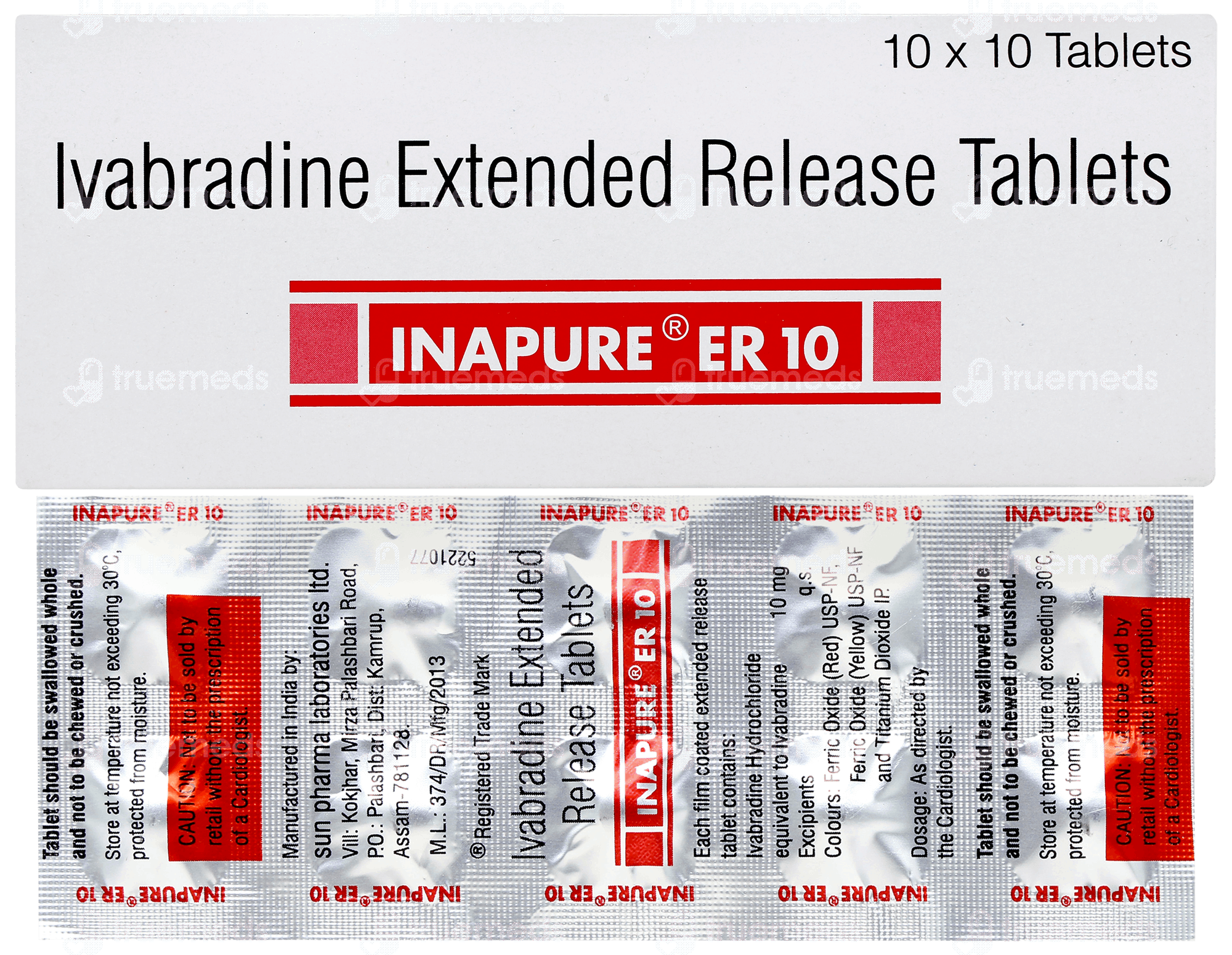 Inapure 10 MG Er | Order Inapure 10 MG Tablet Er Online at Truemeds