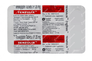 Tenzulix 20 Mg Tablet 15 - Uses, Side Effects, Dosage, Price | Truemeds