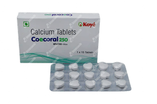 Coecoral 250 Mg Tablet 15 - Uses, Side Effects, Dosage, Price | Truemeds