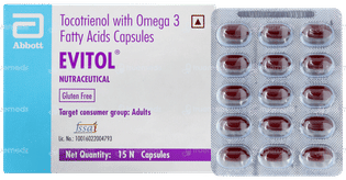 Evitol Capsule 15 - Uses, Side Effects, Dosage, Price | Truemeds