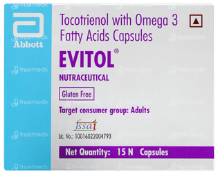 Evitol Capsule 15 - Uses, Side Effects, Dosage, Price | Truemeds