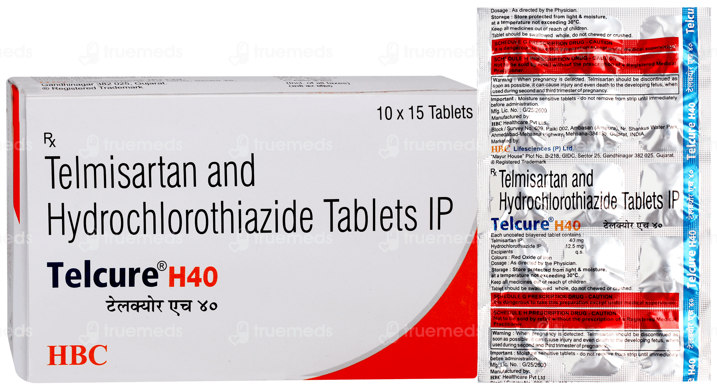 Telcure H 40 Tablet 15: Uses, Side Effects, Price & Substitutes