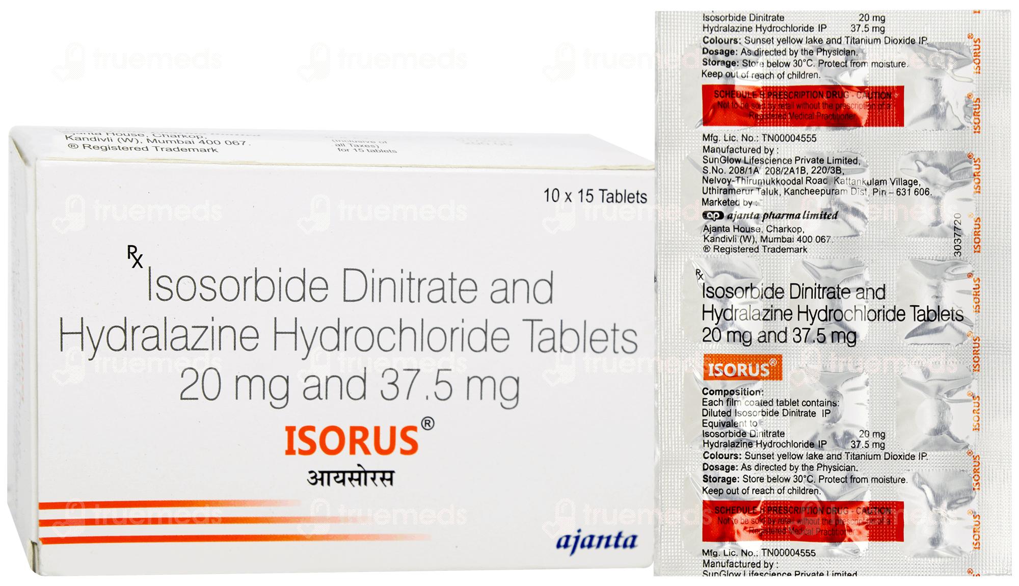Isorus 20/37.5 MG | Order Isorus 20/37.5 MG Tablet Online at Truemeds