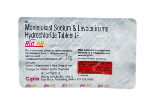 Rid Ar Tablet 15: Uses, Side Effects, Price & Substitutes