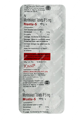 Montu 5 MG | Order Montu 5 MG Tablet Online at Truemeds