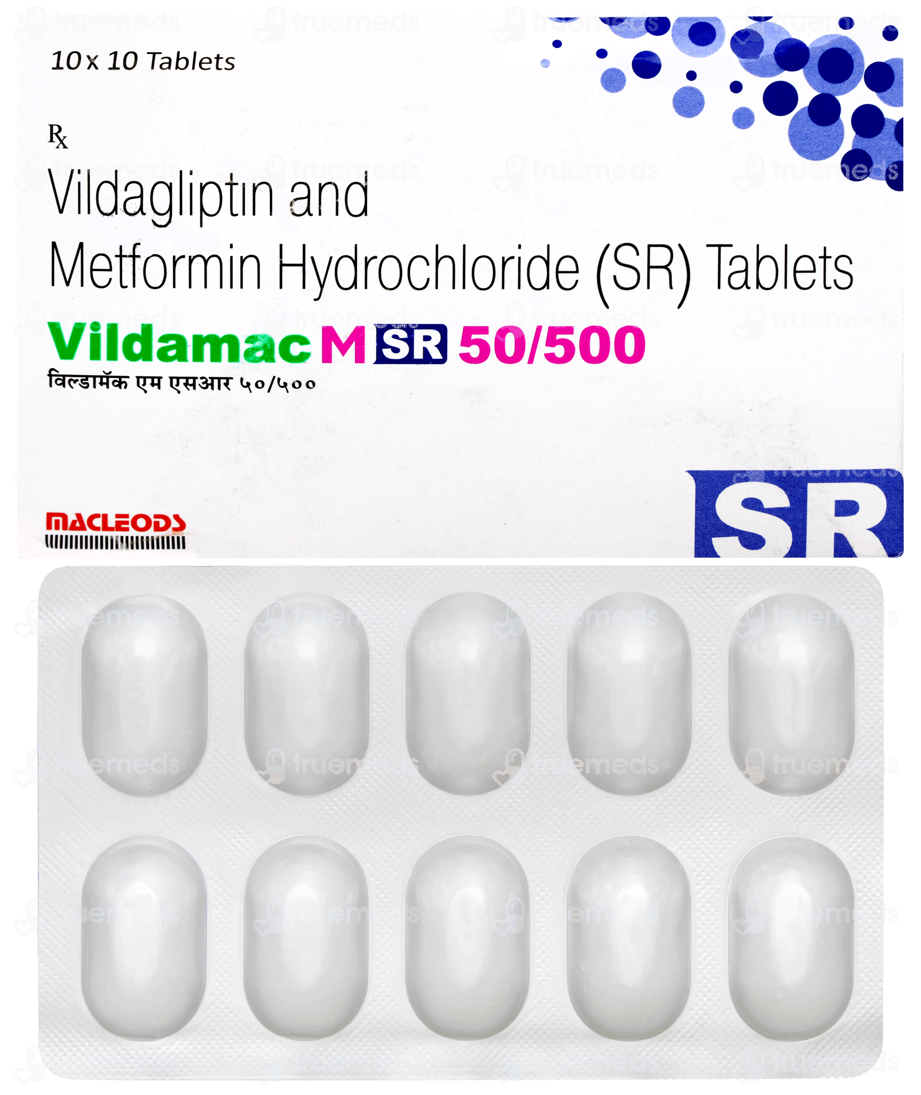 Vildamac M Sr 50/500 Tablet 10: Uses, Side Effects, Price & Substitutes