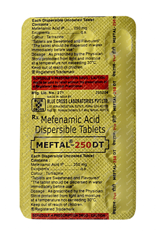 Meftal 250 | Order Meftal 250 Tablet Dt Online at Truemeds