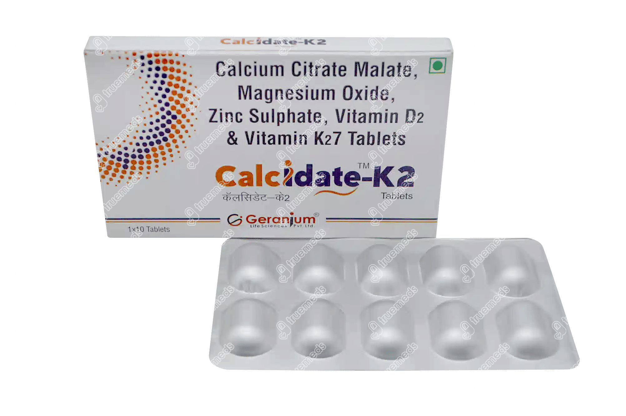 CALCIDATE K2 TABLET 10 - Uses, Side Effects, Dosage, Price | Truemeds