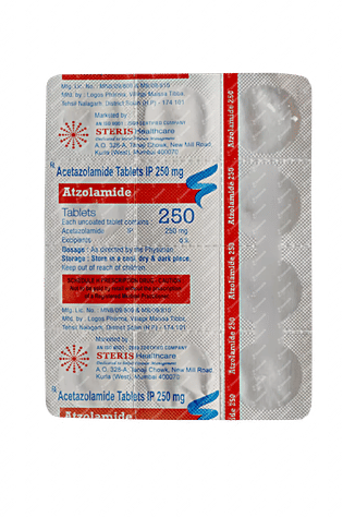 Atzolamide 250 MG | Order Atzolamide 250 MG Tablet Online at Truemeds