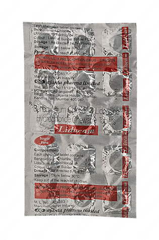 Lidocam Chewable Sf Tablet 15 - Uses, Side Effects, Dosage, Price ...