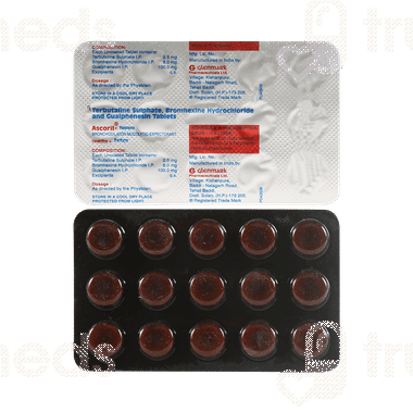 Ascoril Plus 100258 Mg Tablet 15 - Uses, Side Effects, Dosage, Price ...