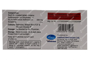 Azrolid 500 Tablet: Uses, Side Effects, Price & Substitutes