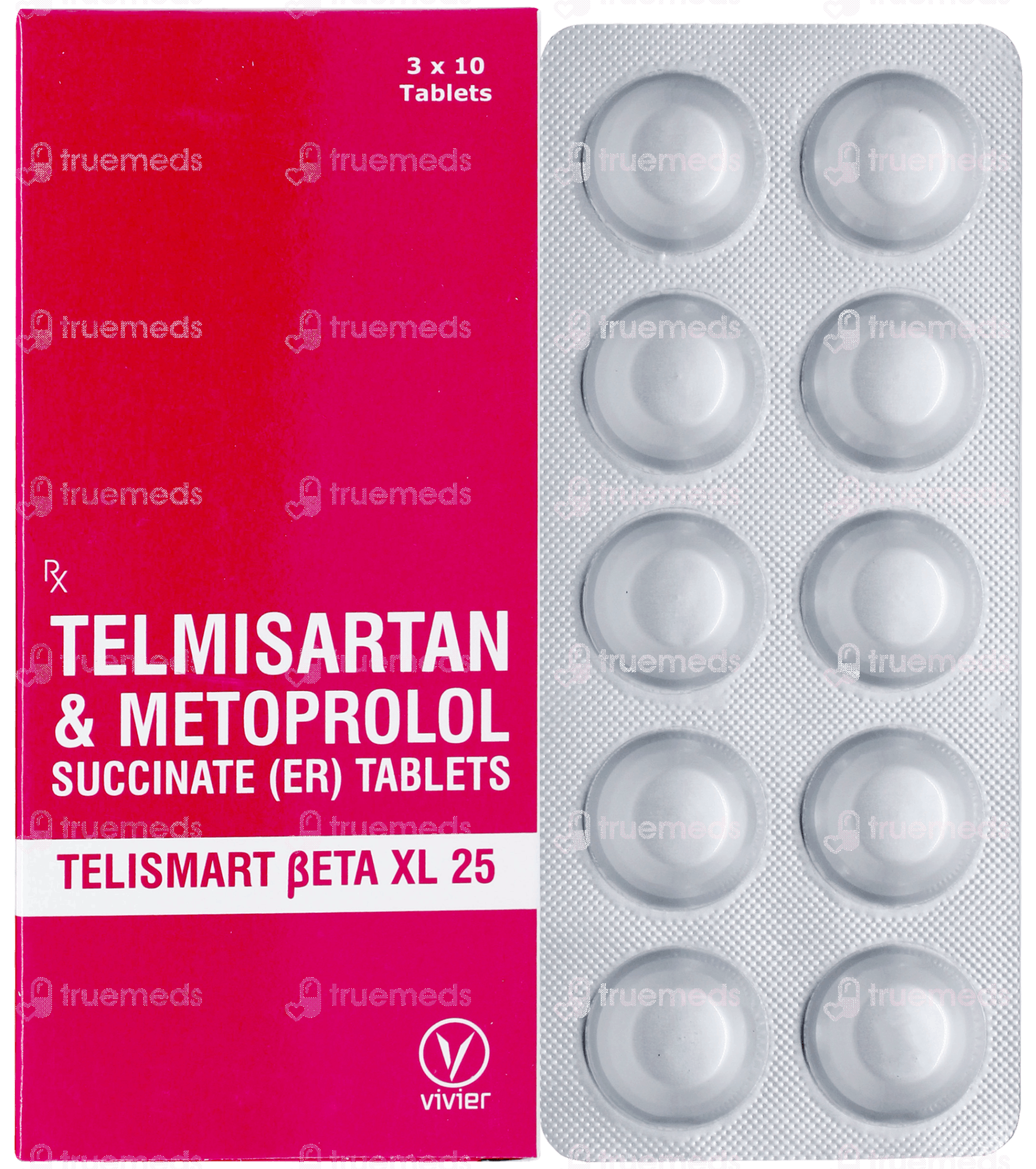 Telismart Beta Xl 25 Tablet: Uses, Side Effects, Price & Substitutes