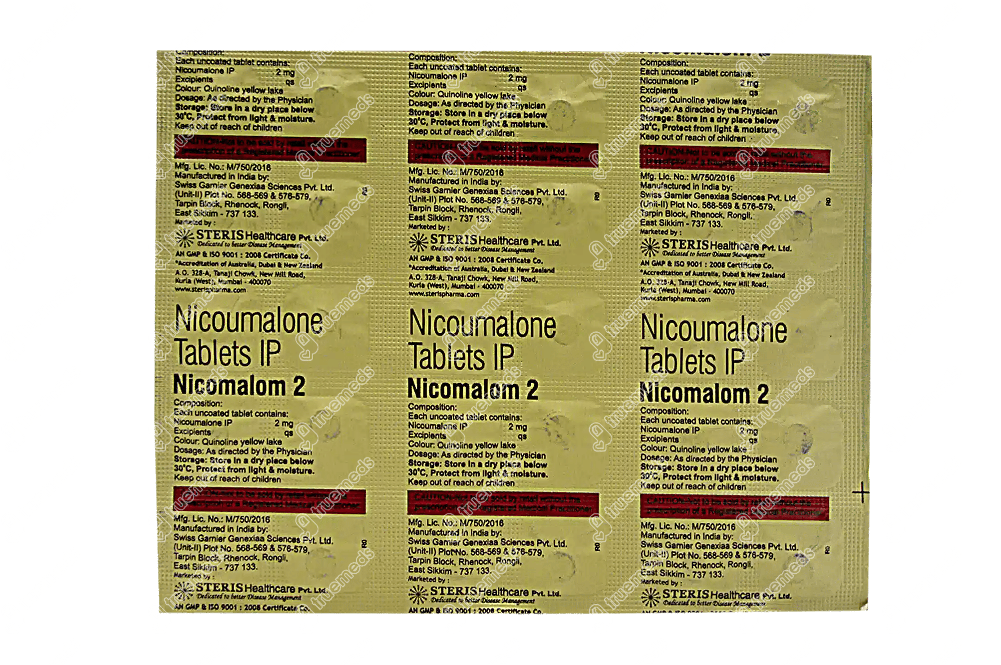 Buy Nicomalom 2 MG Strip Of 30 Tablet Online at Truemeds