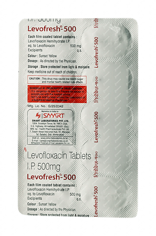 Levofresh 500 Mg Tablet 10 - Uses, Side Effects, Dosage, Price | Truemeds