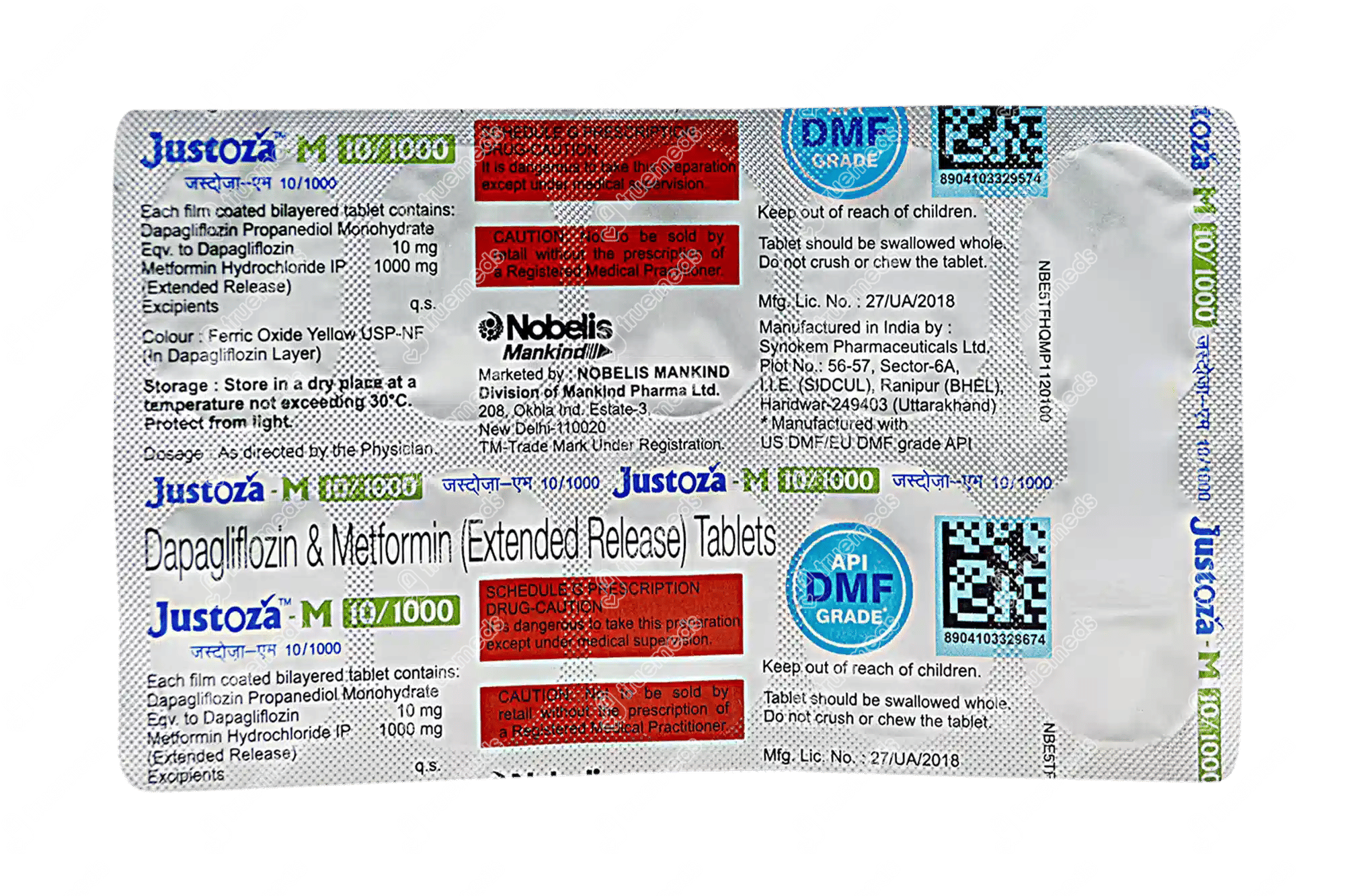 Justoza M 10/1000 MG Er | Order Justoza M 10/1000 MG Tablet Er Online ...