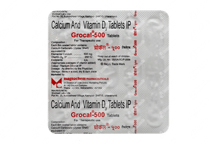 Grocal 500 Mg250 Iu Tablet 15 - Uses, Side Effects, Dosage, Price ...