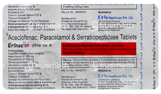 Erinac Sp Tablet 10 - Uses, Side Effects, Dosage, Price | Truemeds