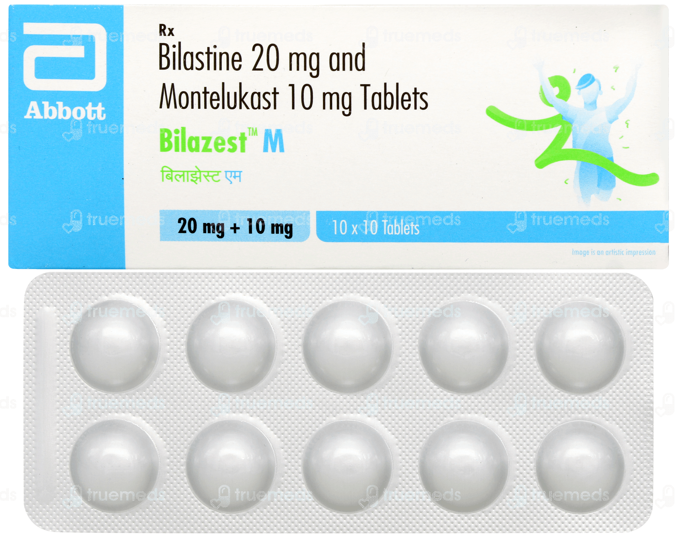 Bilazest M 20/10 MG | Order Bilazest M 20/10 MG Tablet Online at Truemeds