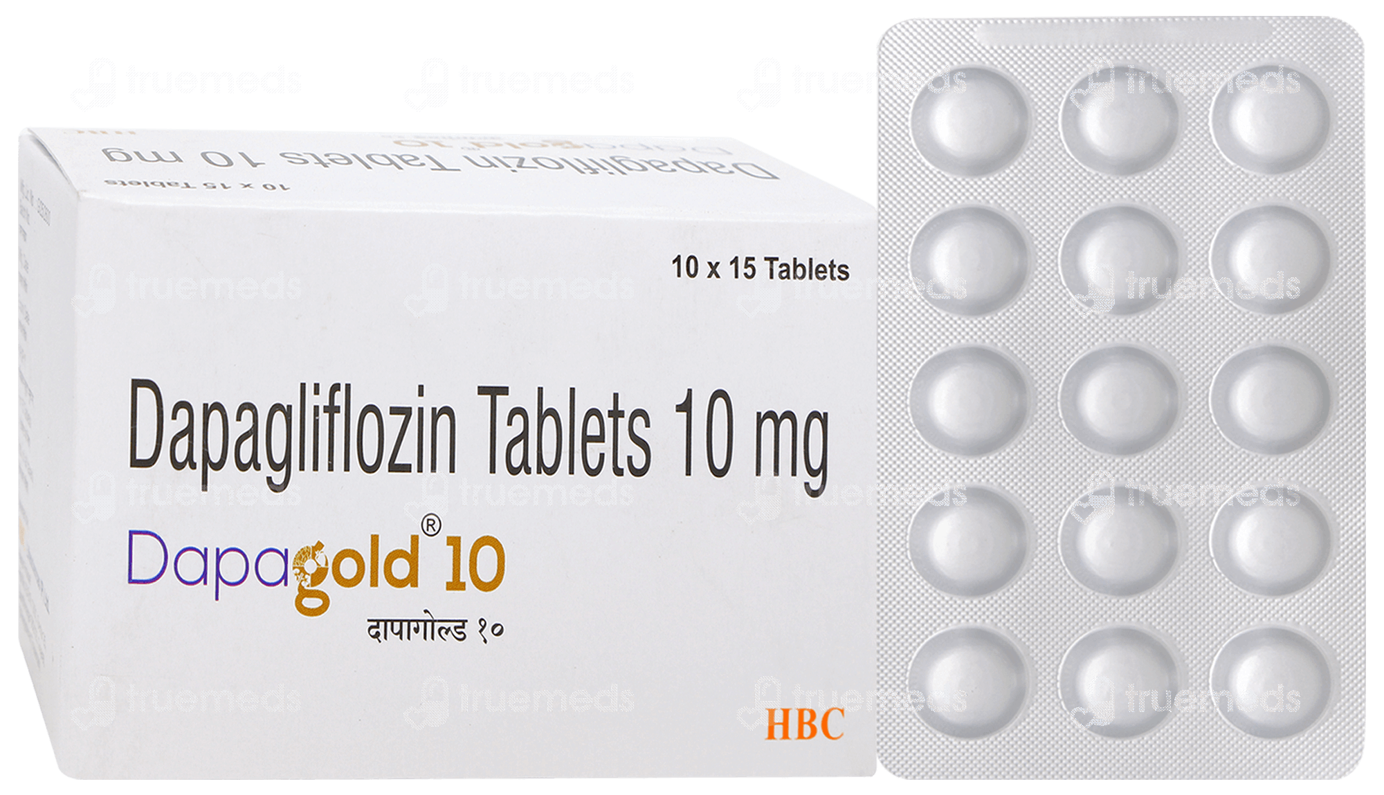 Dapagold 10 Mg Tablet 15 - Uses, Side Effects, Dosage, Price | Truemeds