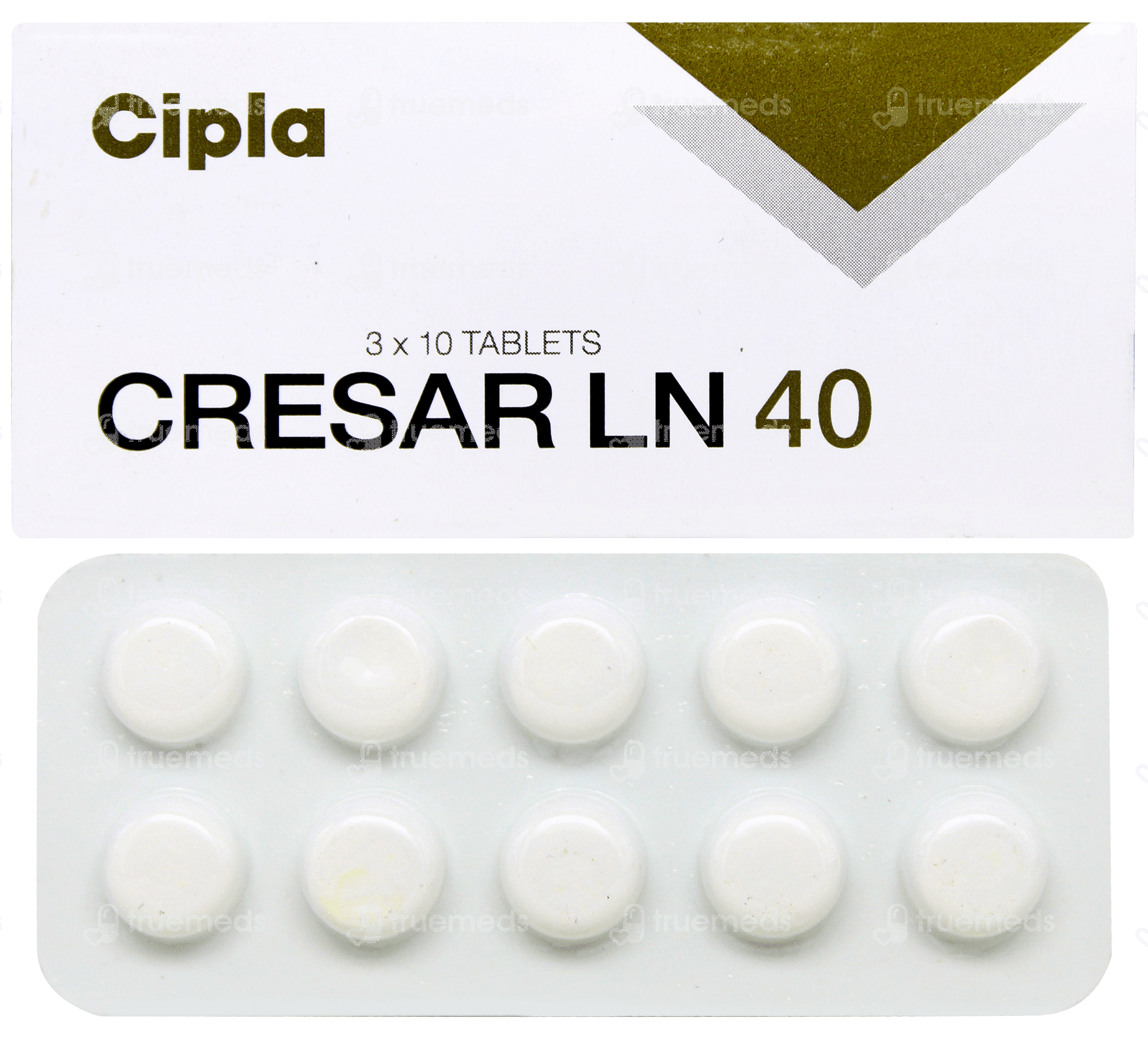 Cresar Ln 10/40 MG | Order Cresar Ln 10/40 MG Tablet Online at Truemeds