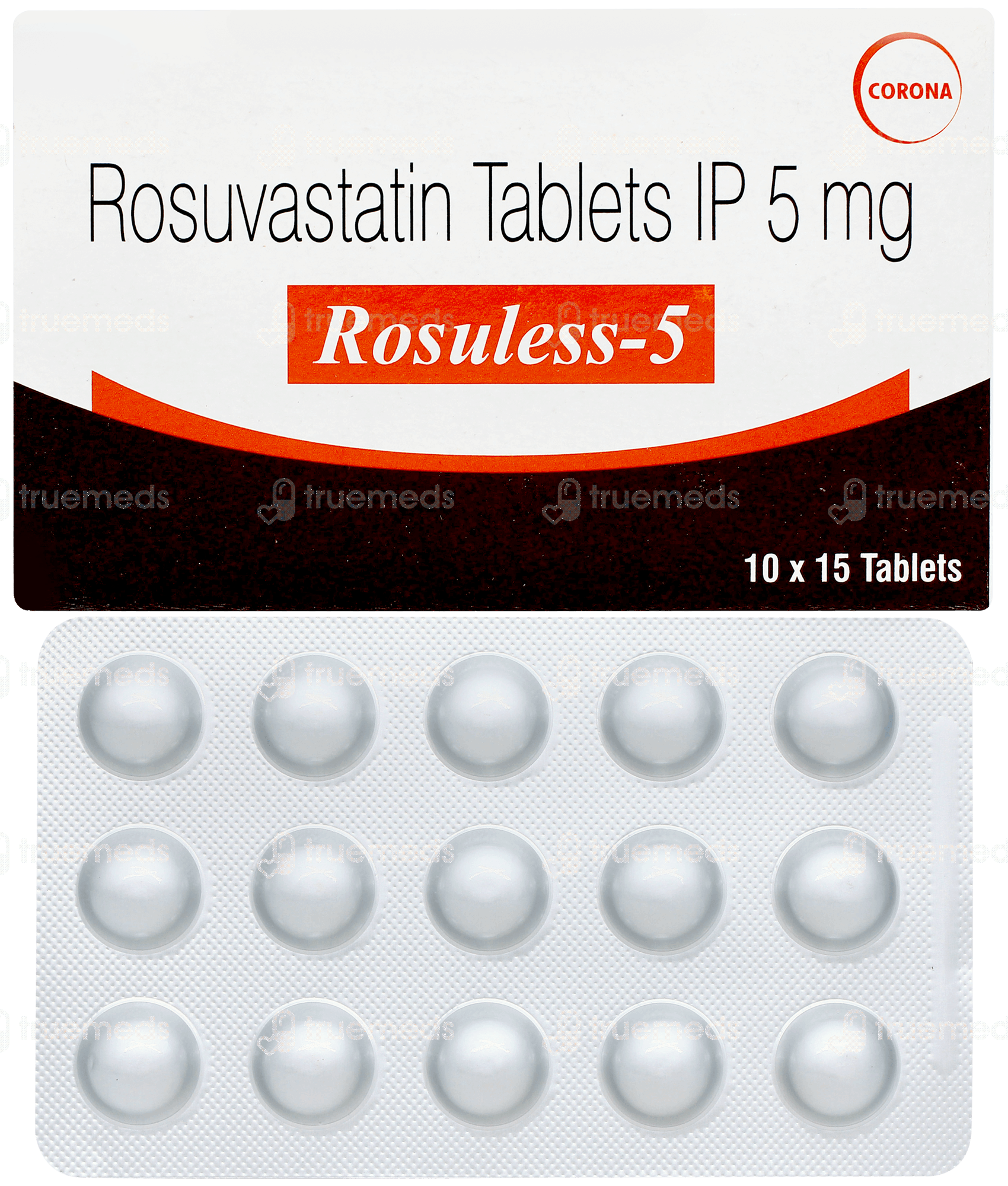 Rosuless 5 Mg Tablet 15 - Uses, Side Effects, Dosage, Price | Truemeds