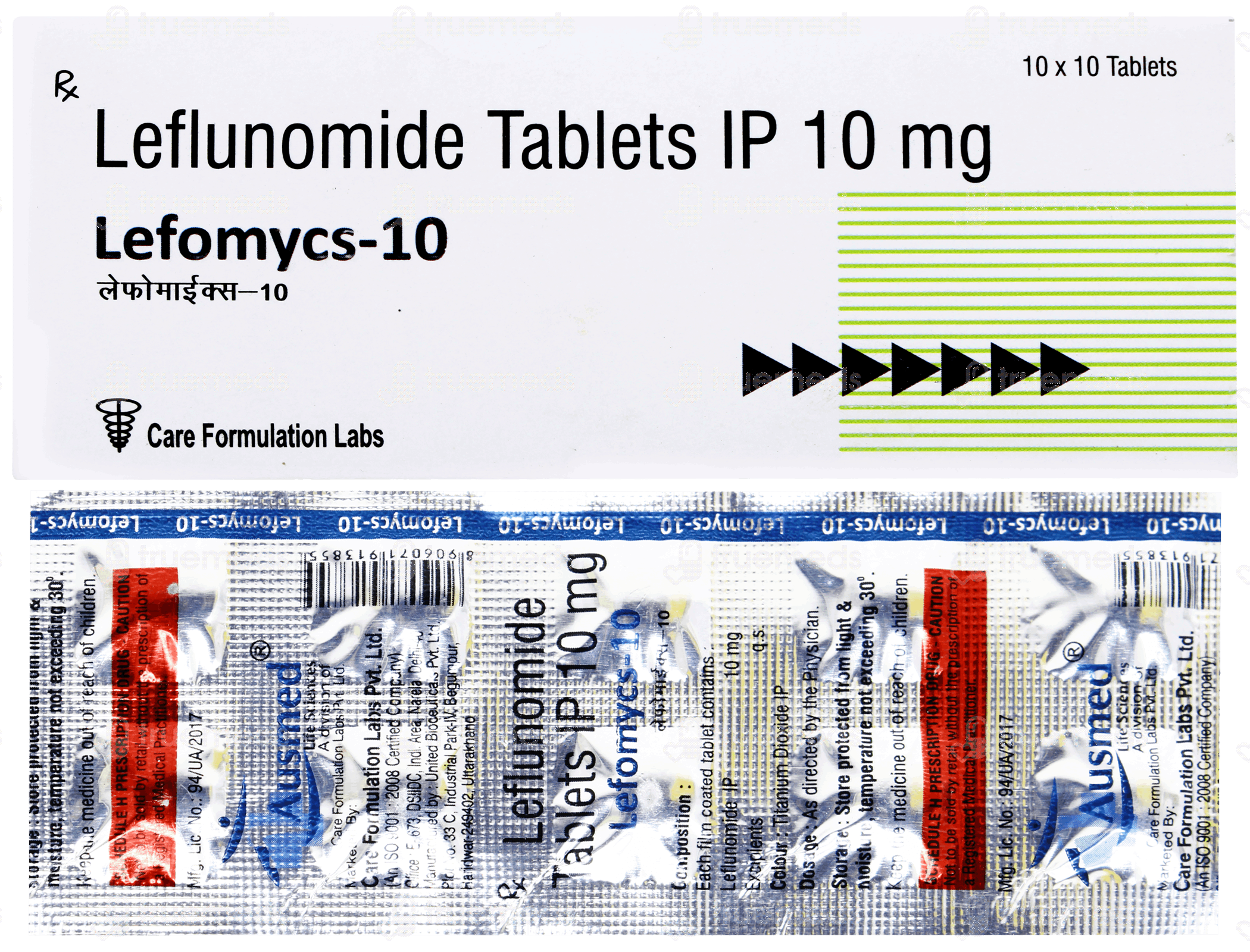 Lefomycs 10 MG | Order Lefomycs 10 MG Tablet Online at Truemeds