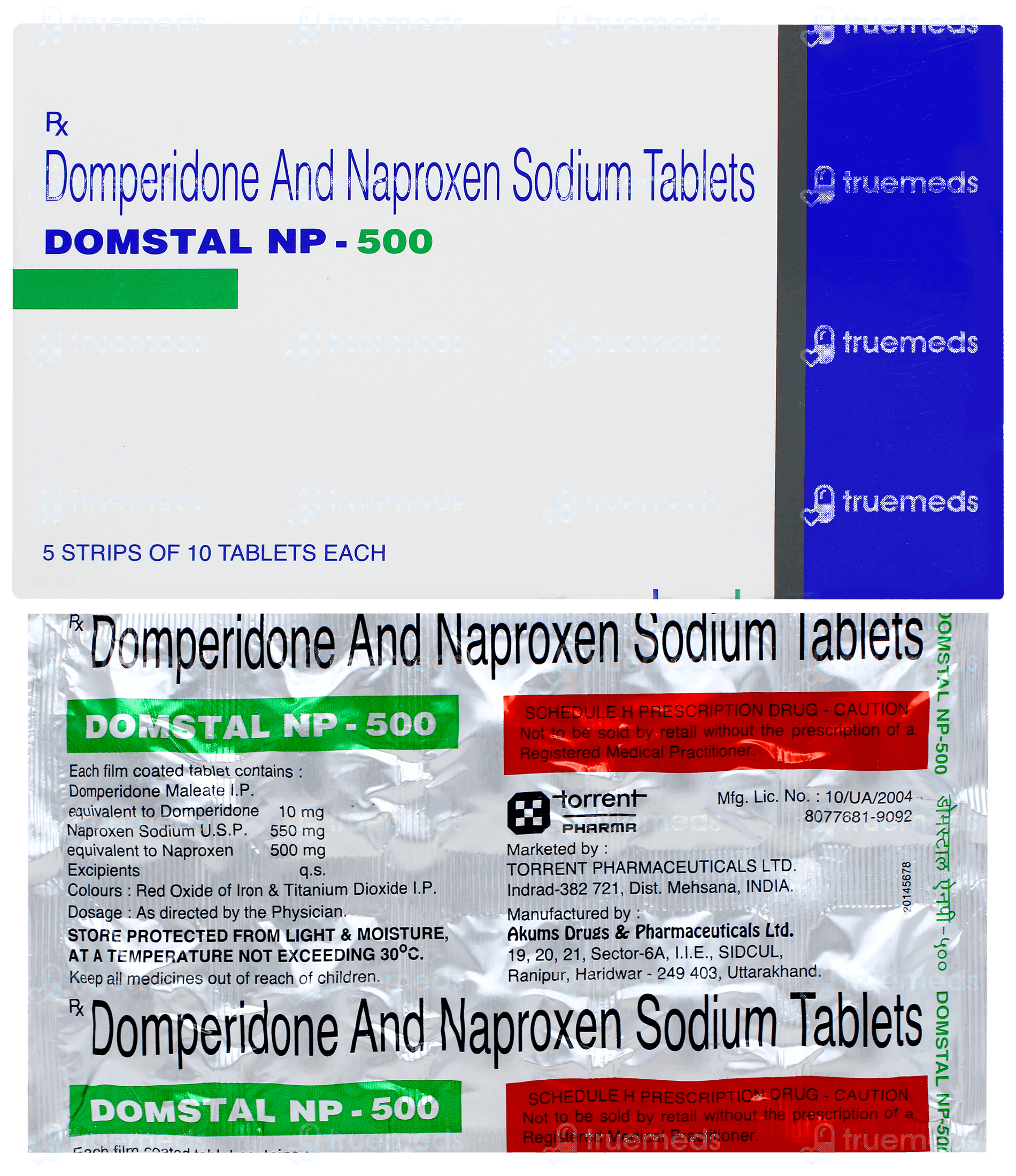 Domstal Np 500/10 MG | Order Domstal Np 500/10 MG Tablet Online at Truemeds