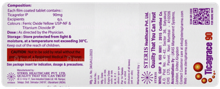 Ticagrace 90 MG | Order Ticagrace 90 MG Tablet Online at Truemeds