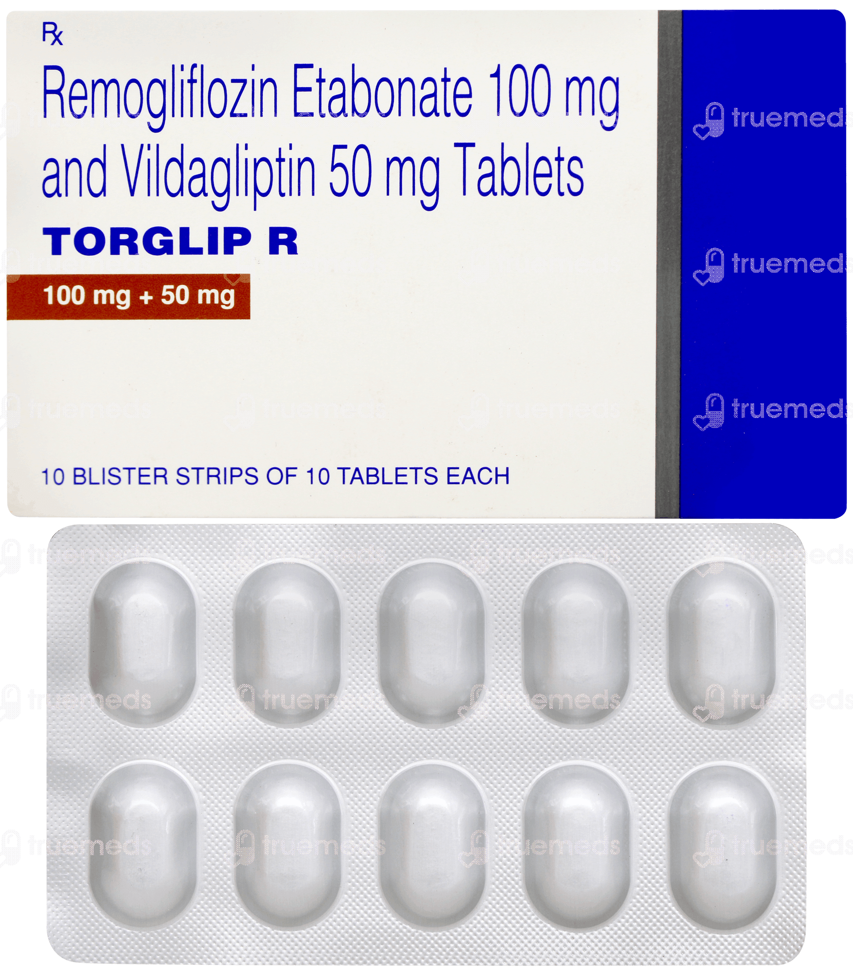 Torglip R 10050 Mg Tablet 10 - Uses, Side Effects, Dosage, Price | Truemeds