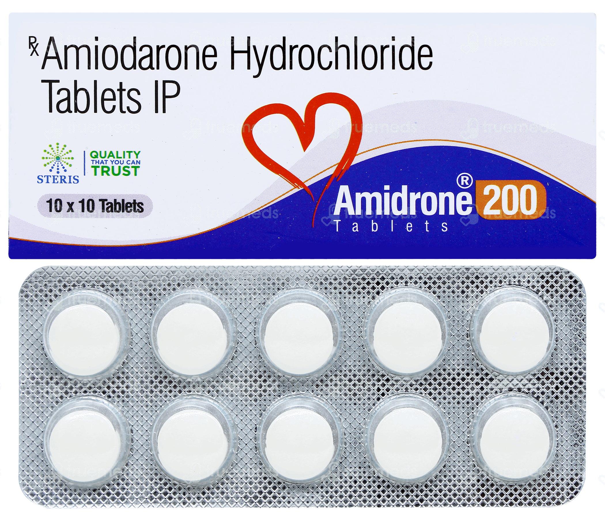 Amidrone 200 Mg Tablet 10 - Uses, Side Effects, Dosage, Price | Truemeds