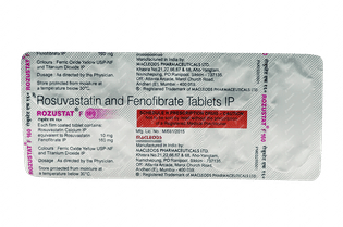 Rozustat F 10160 Mg Tablet 10 - Uses, Side Effects, Dosage, Price ...