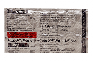 S Phyllin N 100600 Mg Tablet 10 - Uses, Side Effects, Dosage, Price ...