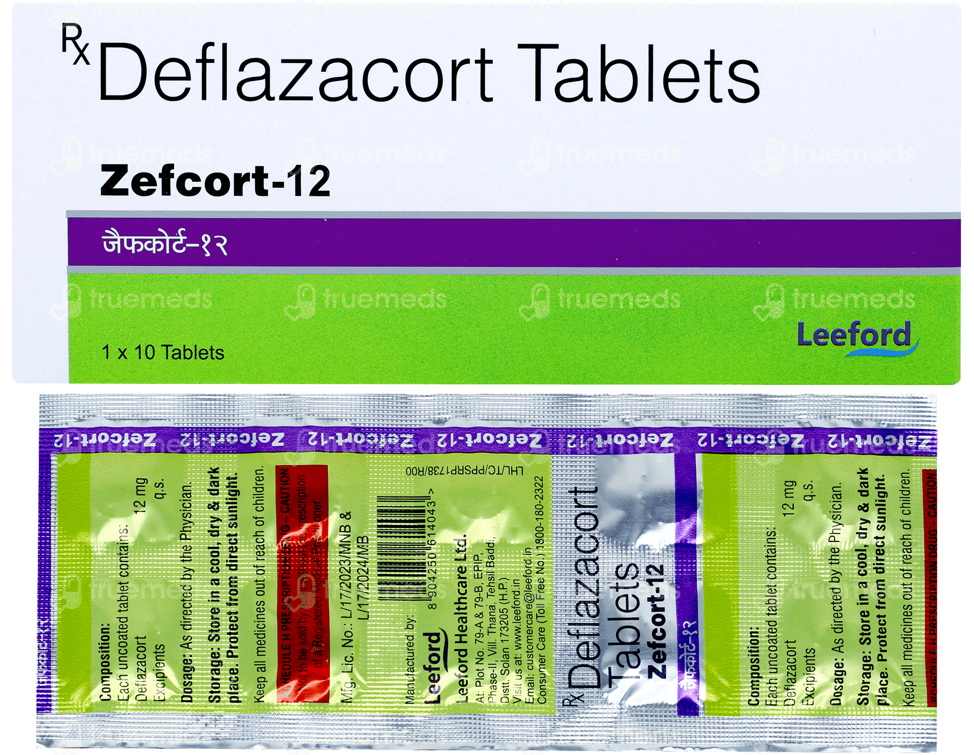 Zefcort 12 Tablet 10: Uses, Side Effects, Price & Substitutes
