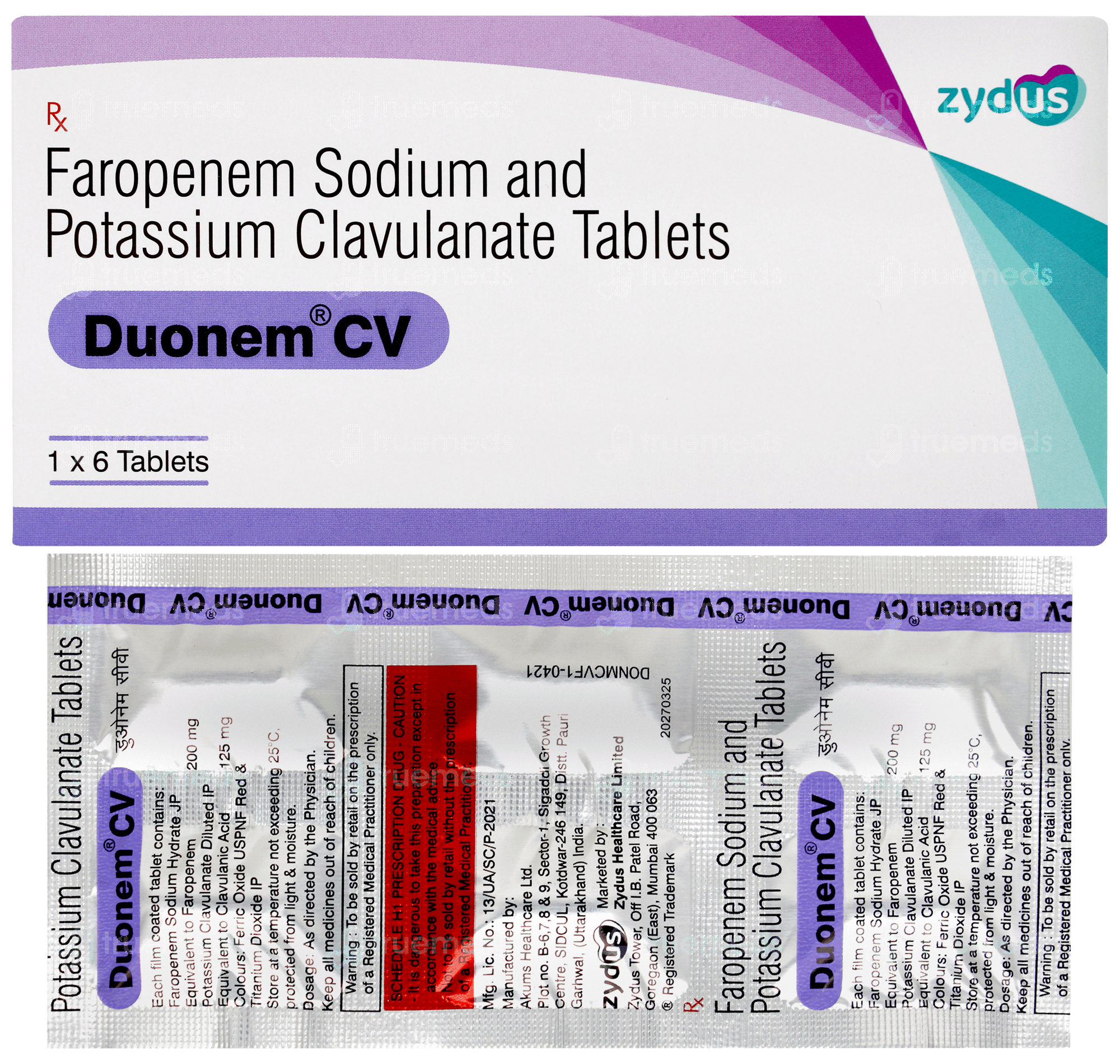 Duonem Cv 200125 Mg Tablet 6 - Uses, Side Effects, Dosage, Price | Truemeds