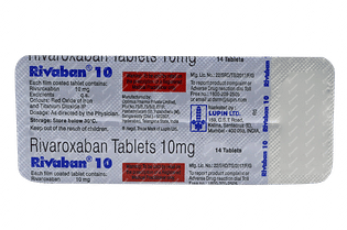 Rivaban 10 Mg Tablet 14 - Uses, Side Effects, Dosage, Price | Truemeds