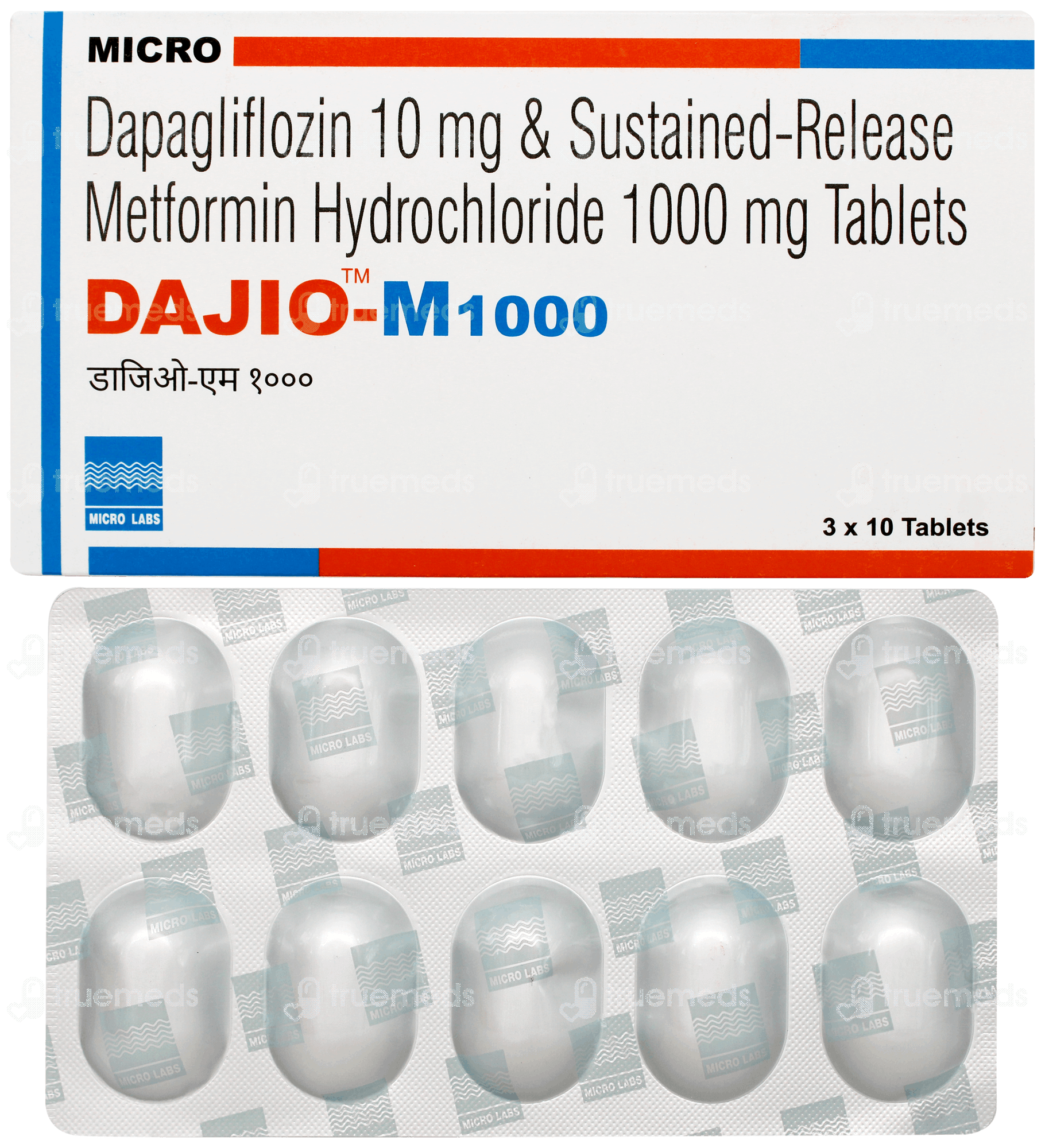 Dajio M 10/1000 MG | Order Dajio M 10/1000 MG Tablet Sr Online at Truemeds