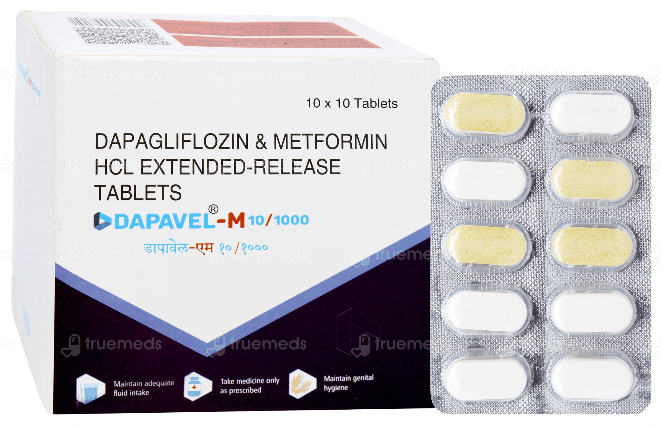 Dapavel M 10/1000 MG Er | Order Dapavel M 10/1000 MG Tablet Er Online at Truemeds