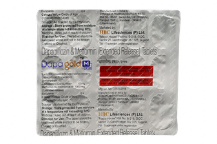 Dapa Gold M 10 1000 Mg Tablet 15 - Uses, Side Effects, Dosage, Price ...