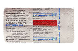 Brivazen 100 MG Tablet 10 - Uses, Side Effects, Dosage, Price | Truemeds
