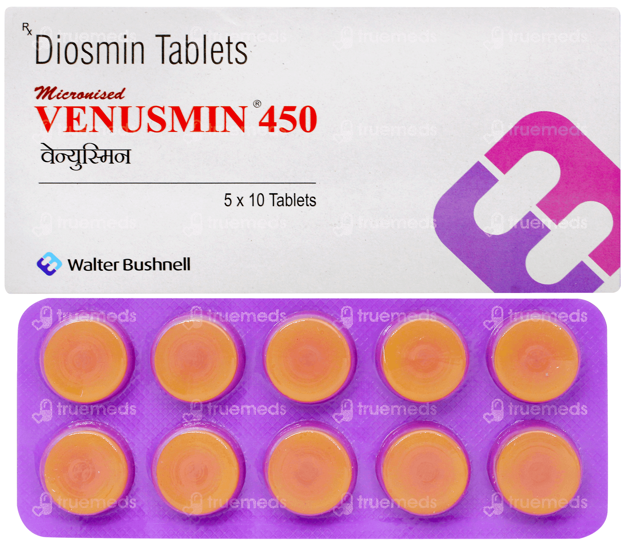 Venusmin 450 Mg Tablet 10 - Uses, Side Effects, Dosage, Price | Truemeds