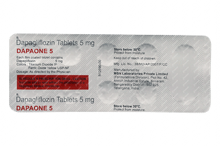 Dapaone 5 Mg Tablet 10 - Uses, Side Effects, Dosage, Price | Truemeds