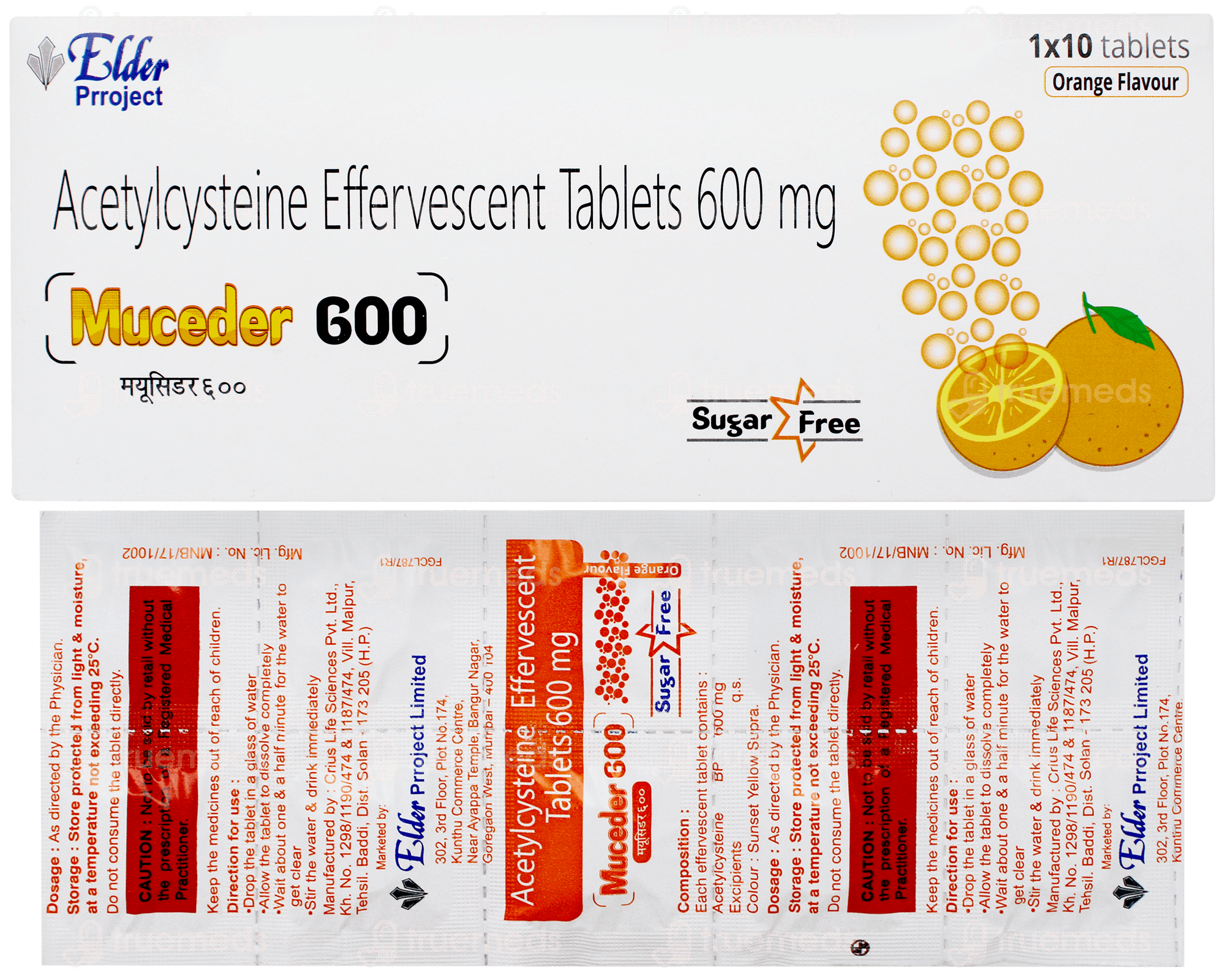 Muceder 600 MG Eff | Order Muceder 600 MG Eff Tablet Online at Truemeds