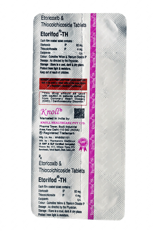 Etorifod Th 604 Mg Tablet 10 - Uses, Side Effects, Dosage, Price | Truemeds