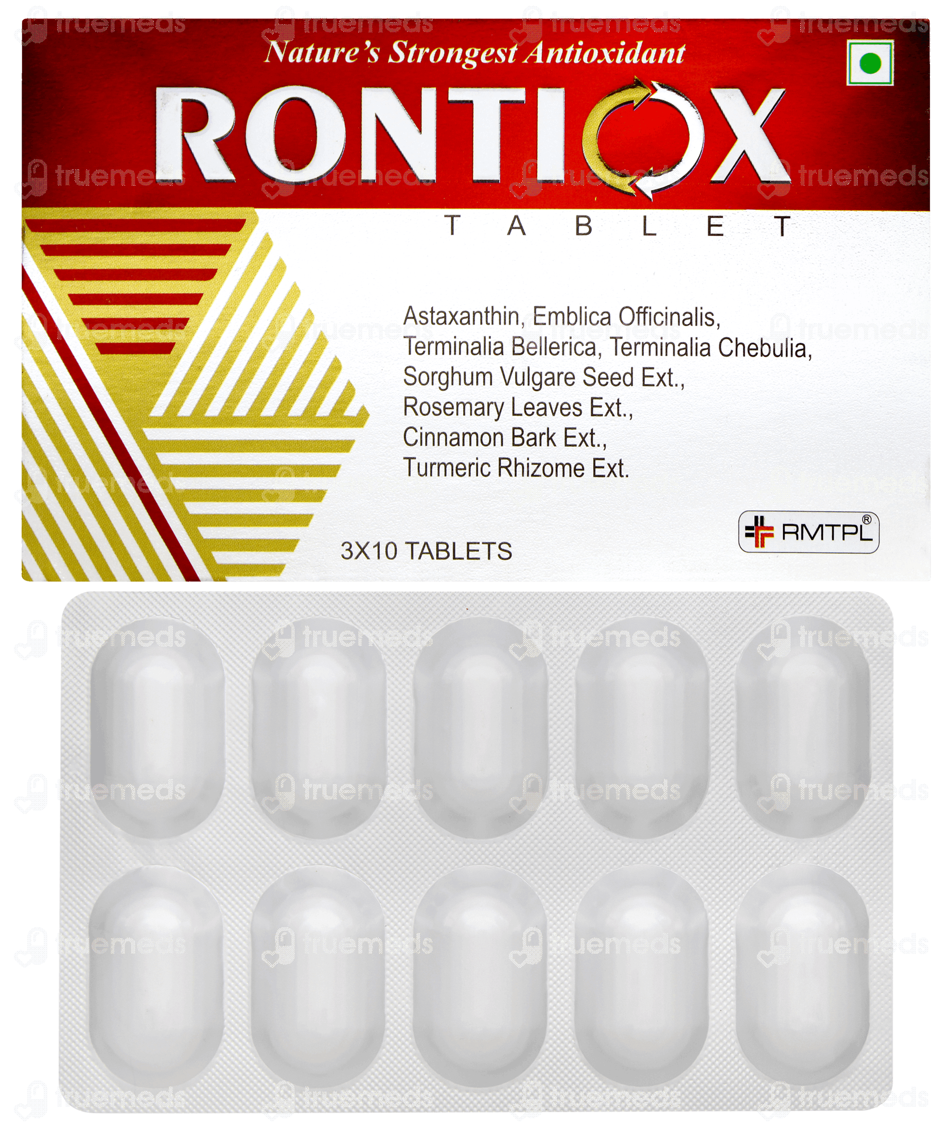 Rontiox Tablet 10 - Uses, Side Effects, Dosage, Price | Truemeds