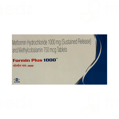 Formin Plus 1000 Mg750 Mcg Tablet 10 - Uses, Side Effects, Dosage ...