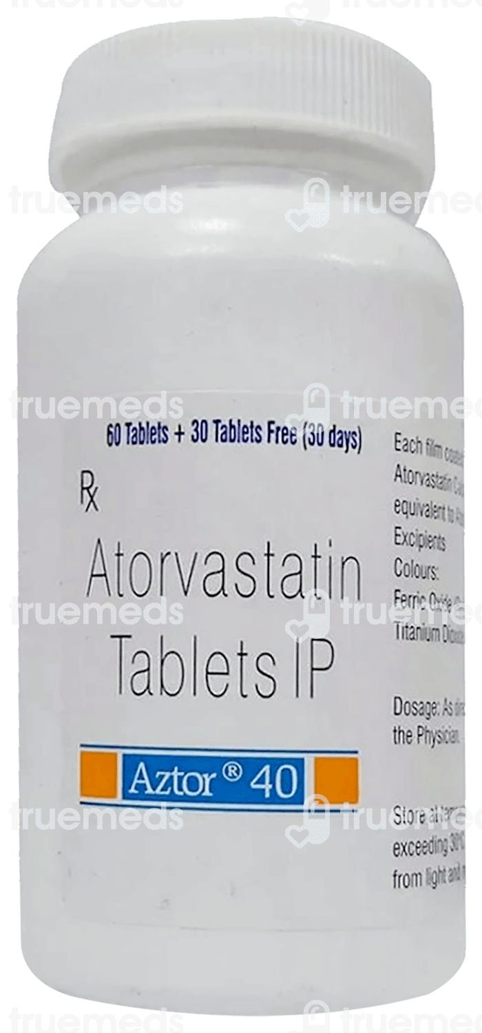 Aztor 40 Tablet 90: Uses, Side Effects, Price & Substitutes