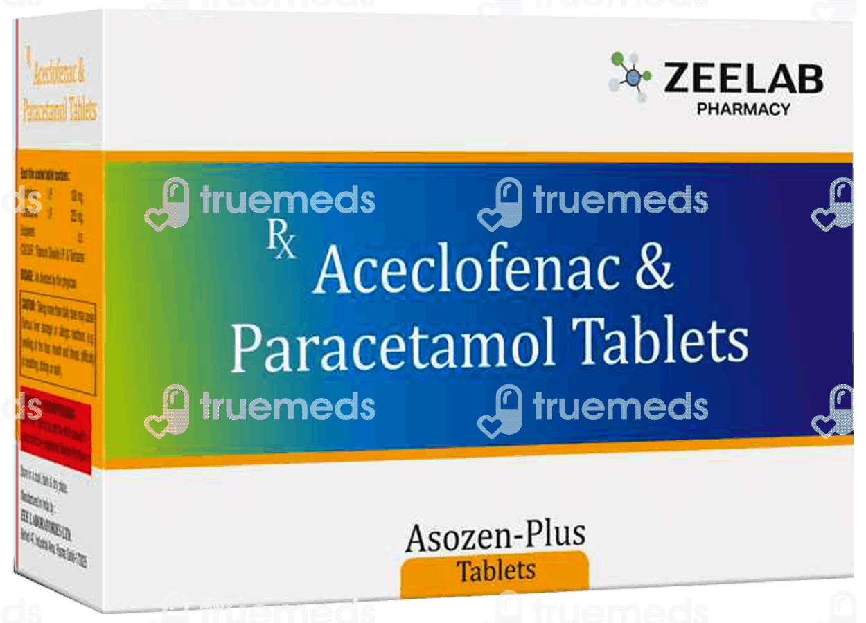 Asozen Plus 100/325 Mg Tablet: Uses, Side Effects, Price & Substitutes