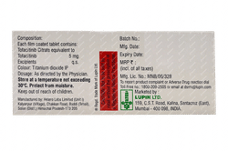 Tofakin 5 MG | Order Tofakin 5 MG Tablet Online at Truemeds